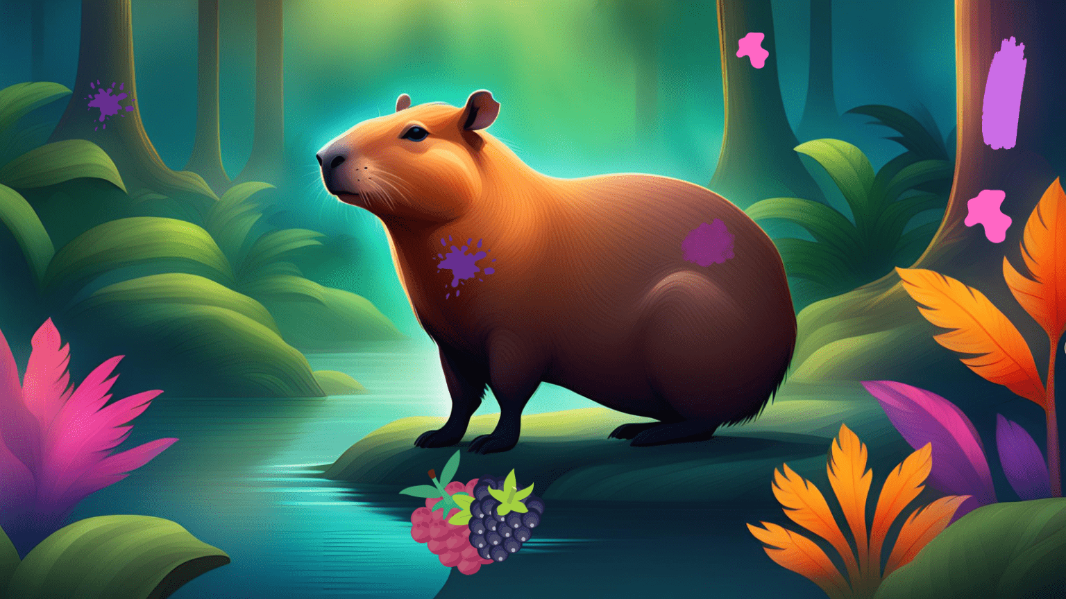 El capibara artista | ALUNA