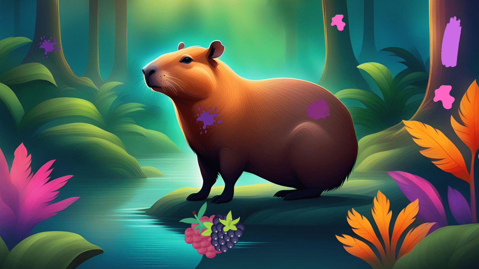 El capibara artista | ALUNA